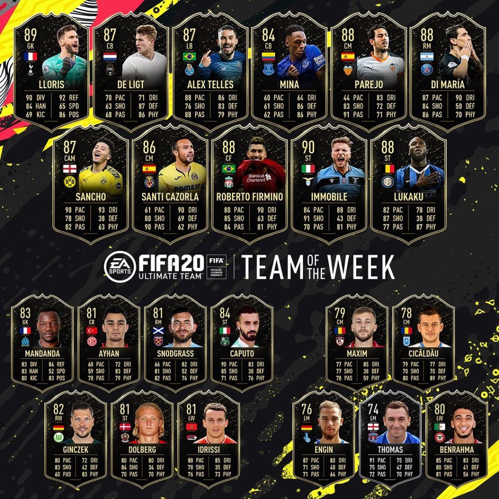 FIFA 20: TOTW 21 annunciata la nuova squadra della settimana ...