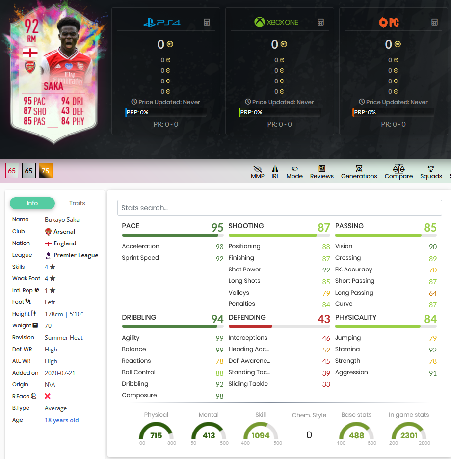 FIFA 20: Saka e Munir Summer Heat disponibili nella modalità Draft ...