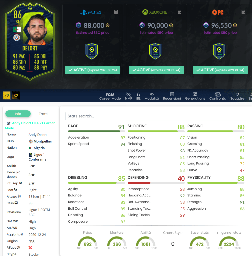 FIFA 21: Andy Delort POTM Novembre Ligue 1 – Requisiti e Soluzioni ...