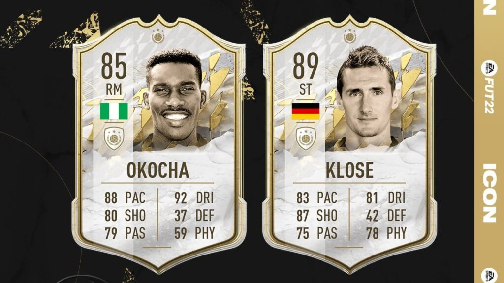 FIFA 22: Disponibili le SBC Icon Mid di Klose e Baby di Okocha ...