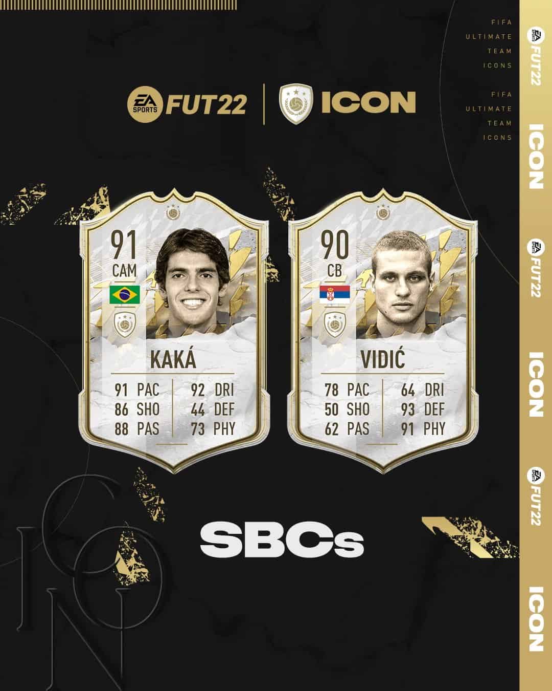 FIFA 22: Disponibili le SBC Icon Prime di Kaka e Vidic ...