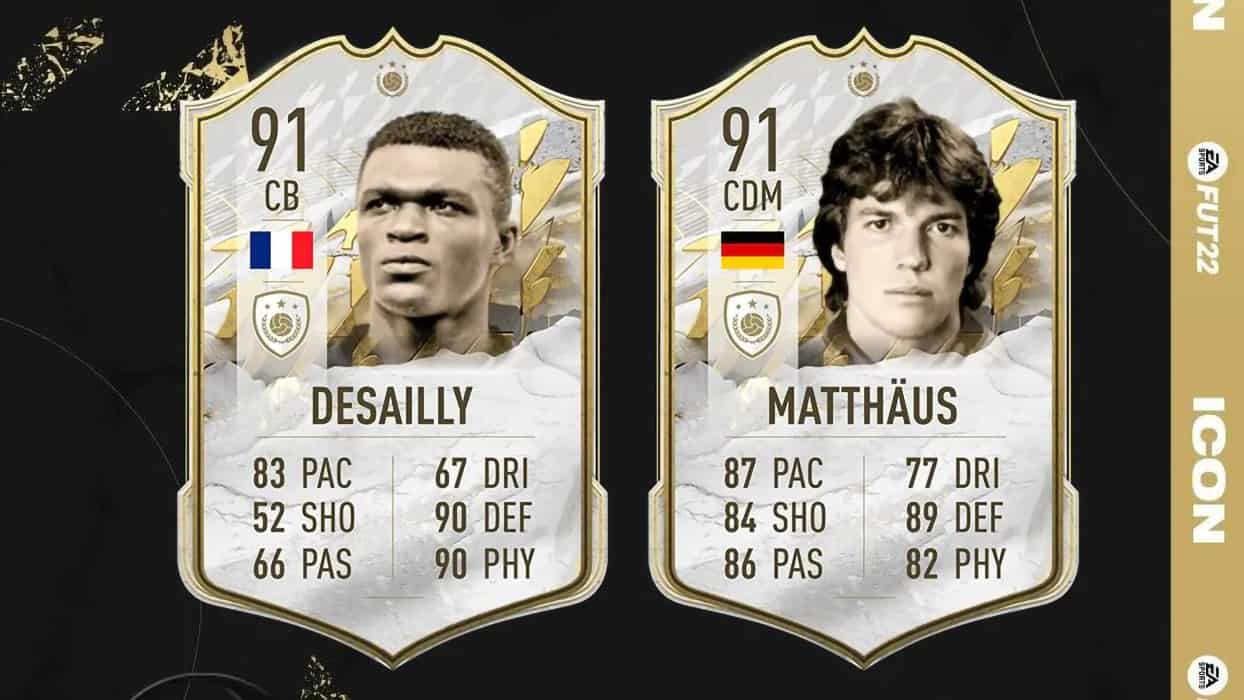 FIFA 22: Disponibili le SBC Icon di Desailly Prime e Matthaus Mid ...