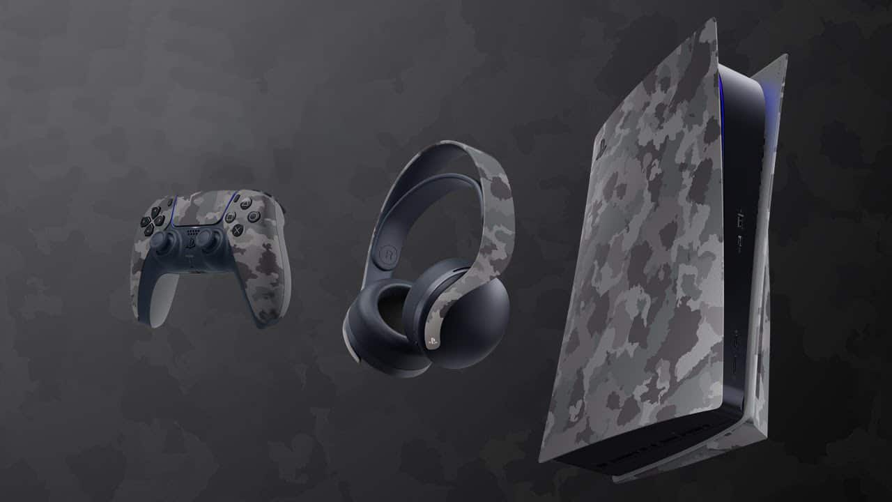 Ps5 Grey Camouflage Collection Nuovi Accessori Per Il Dualsense E La