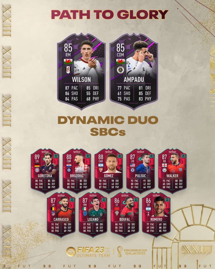 FIFA 23 SBC Wilson e Ampadu Coppia D’Assi: Annunciate due nuove carte ...