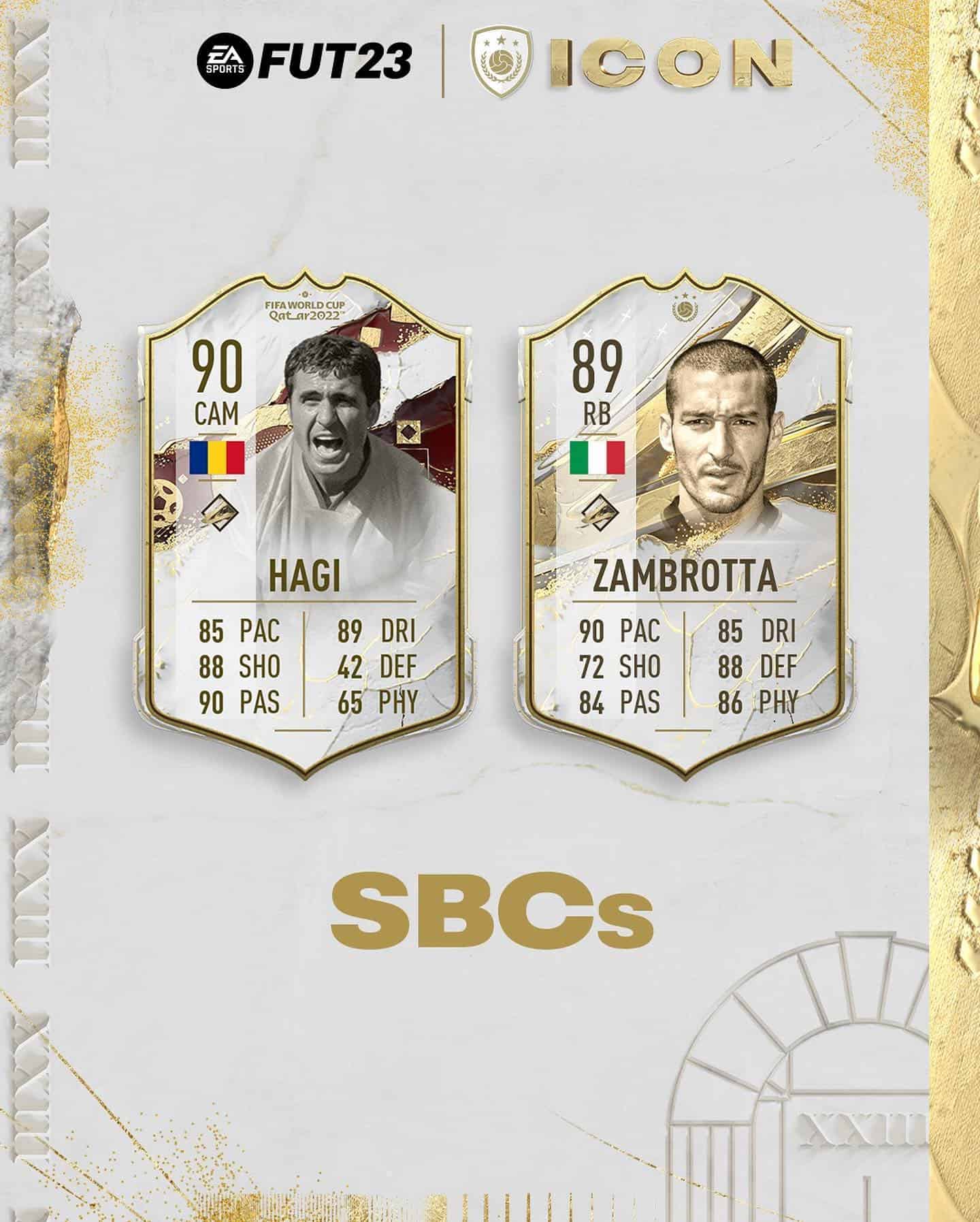 Fifa 23 Sbc Zambrotta Prime E Hagi World Cup Icon Disponibili Due