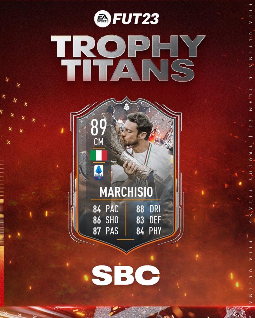Fifa 23 Sbc Claudio Marchisio Trophy Titans Disponibile La Carta