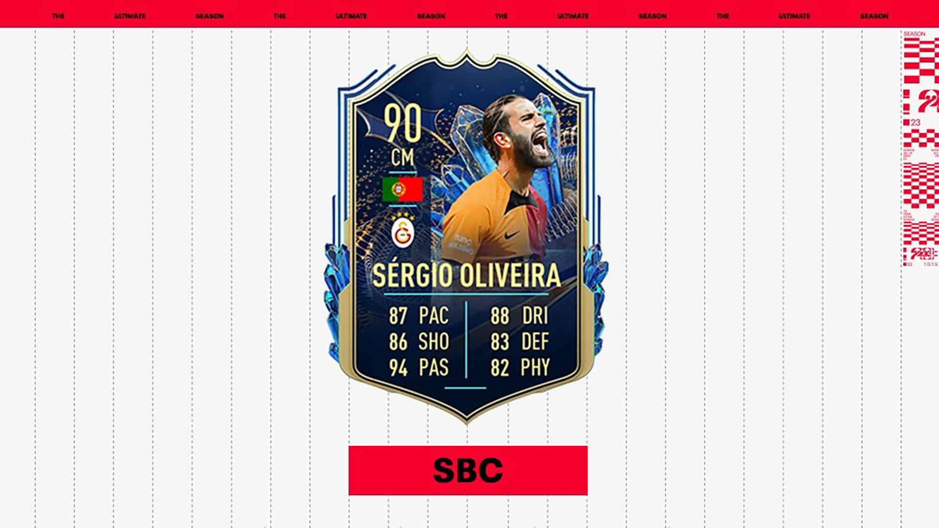Fifa 23 Sbc Sergio Oliveira Tots Annunciata La Carta Team Of The