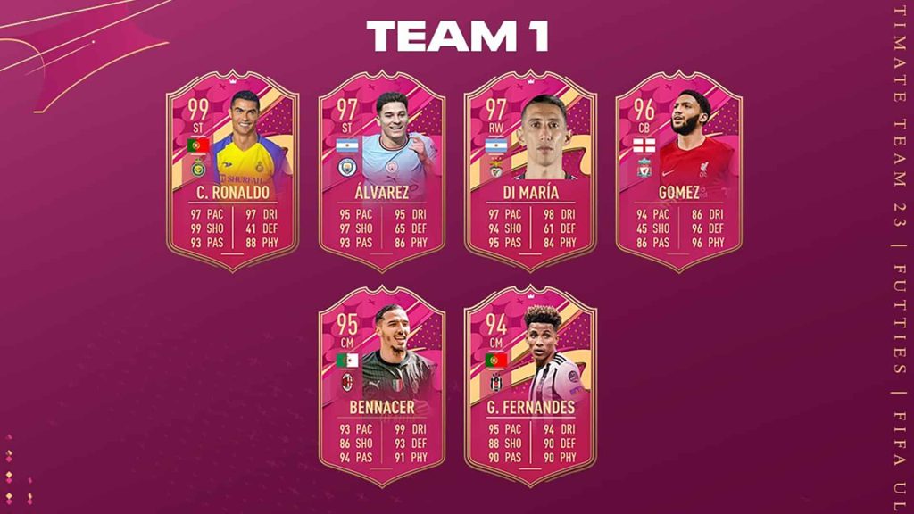 FIFA 23 Team 1 FUTTIES & Best Of Batch: Le Carte Speciali Sono Ora ...