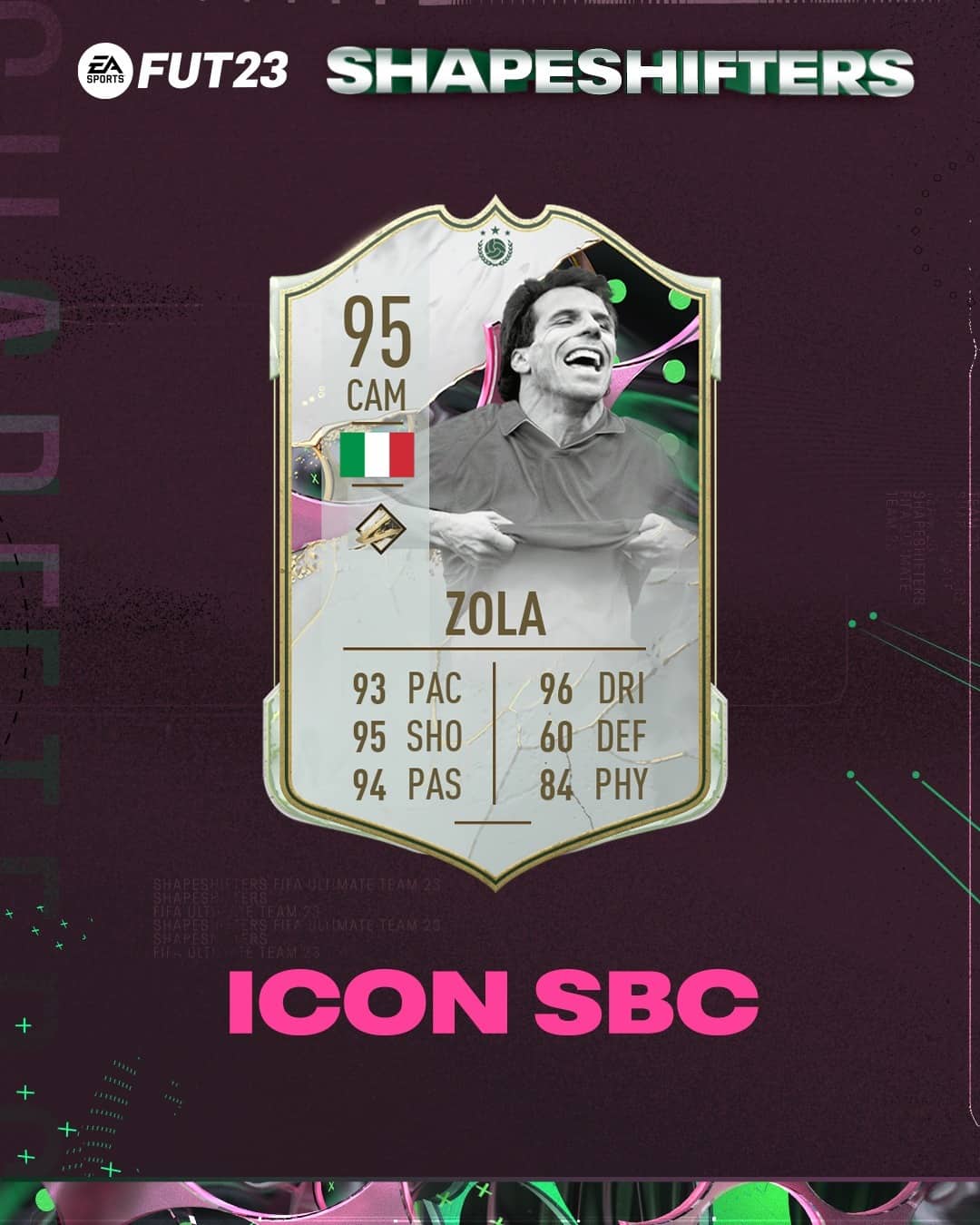 FIFA 23 SBC Gianfranco Zola ShapeShifters Icon: Disponibile La Carta ...