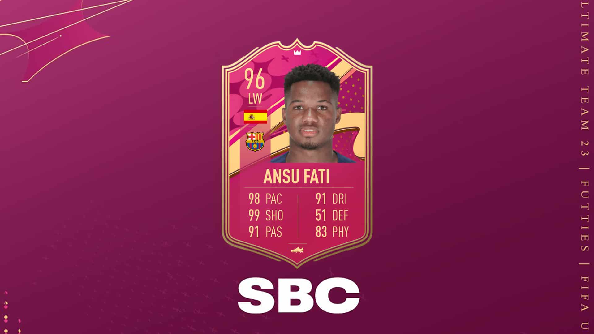 FIFA 23 SBC Ansu Fati FUTTIES: Disponibile Una Nuova Carta Speciale ...