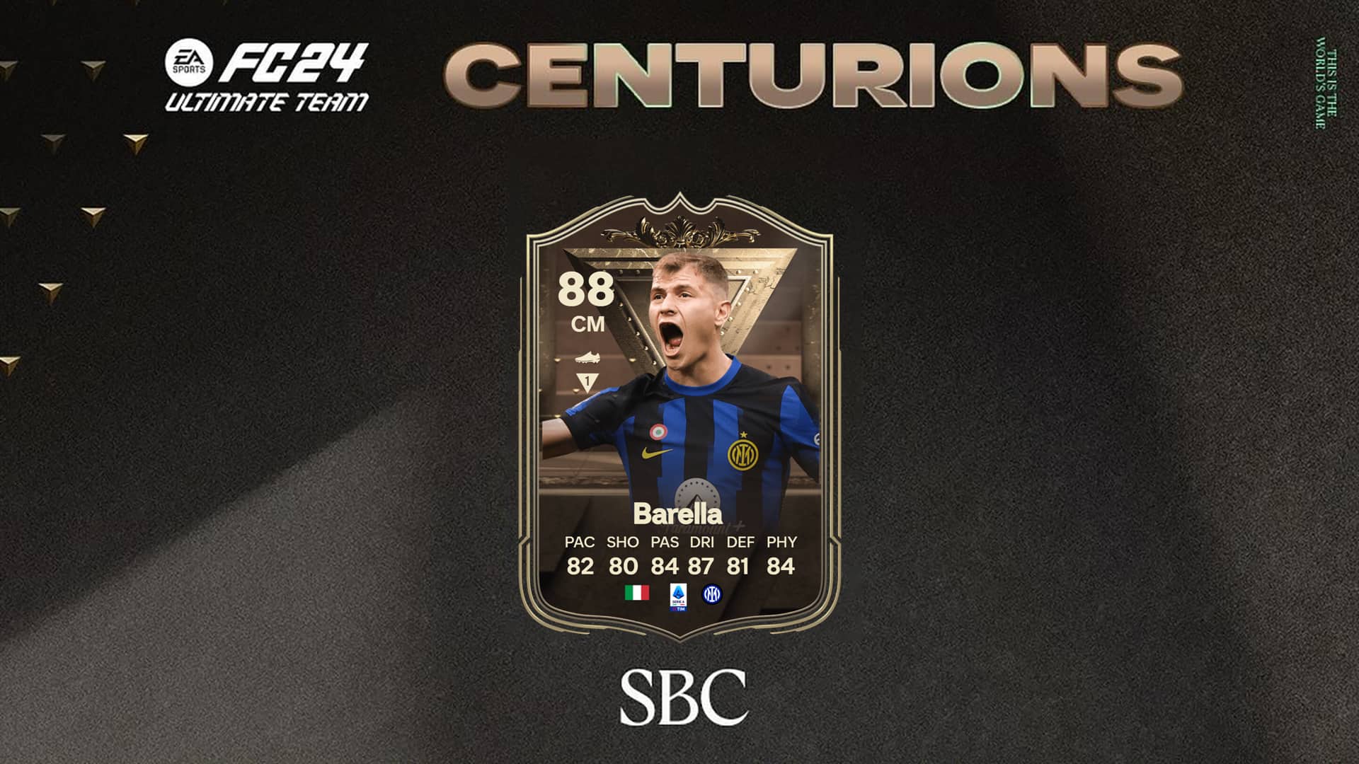 EA Sports FC 24 SBC Nicolo Barella Centurions Soluzioni Per Sbloccare La Carta Speciale ...