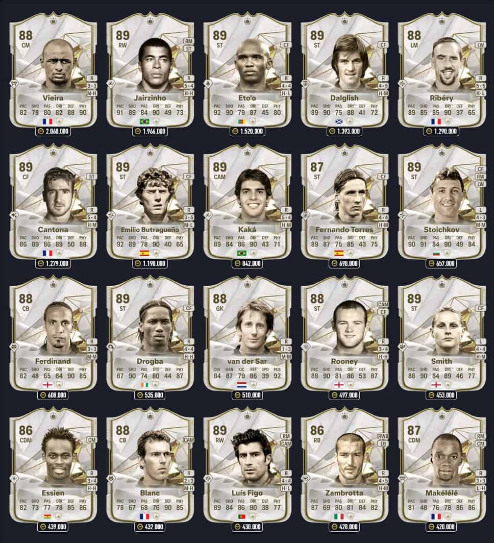 EA Sports FC 24 SBC Aggiornamento Icona TOT Max 89 Lista Completa Delle ...