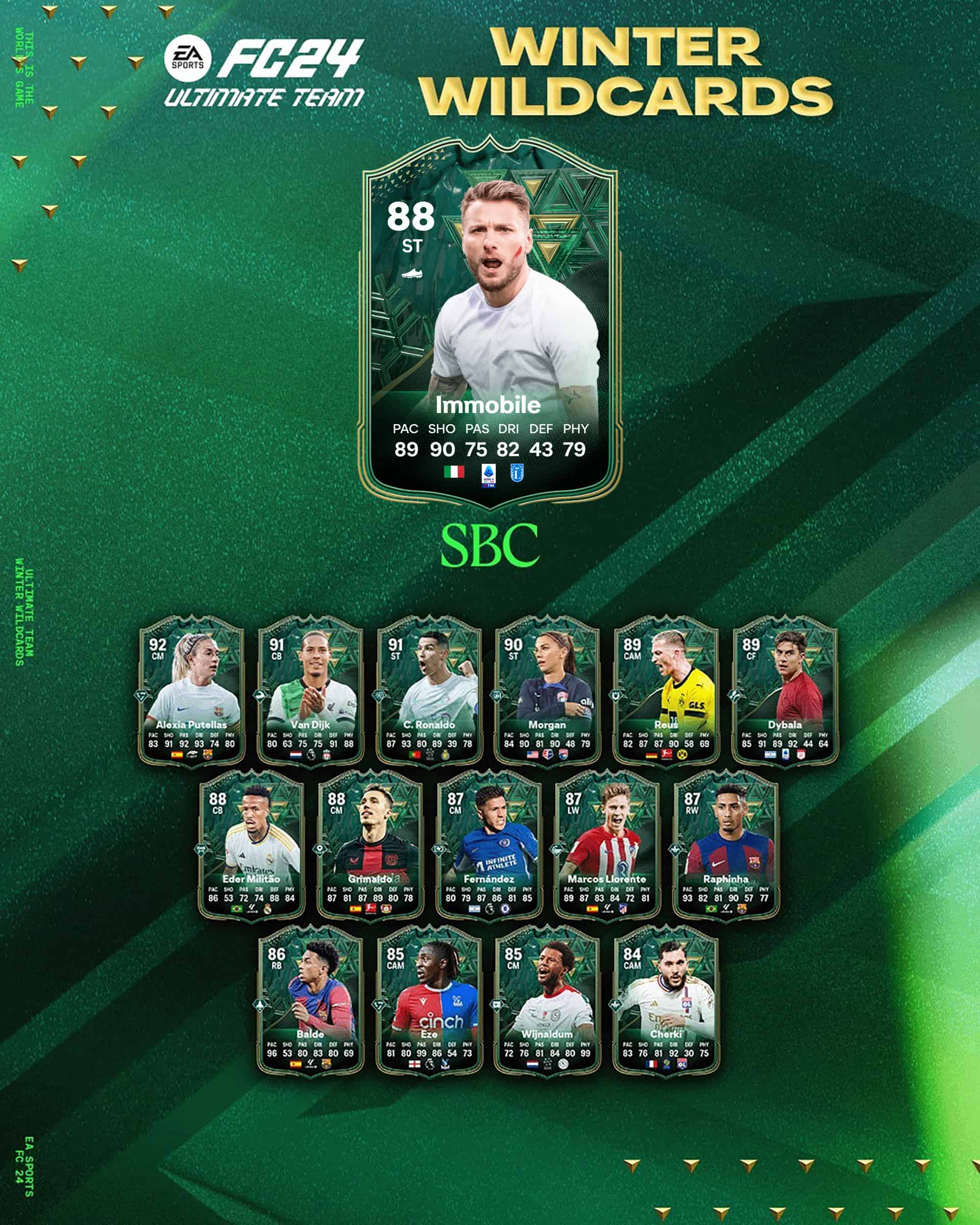 EA Sports FC 24 SBC Ciro Immobile Jolly Invernali Soluzioni Per Sbloccare La Carta Dell'Italiano ...