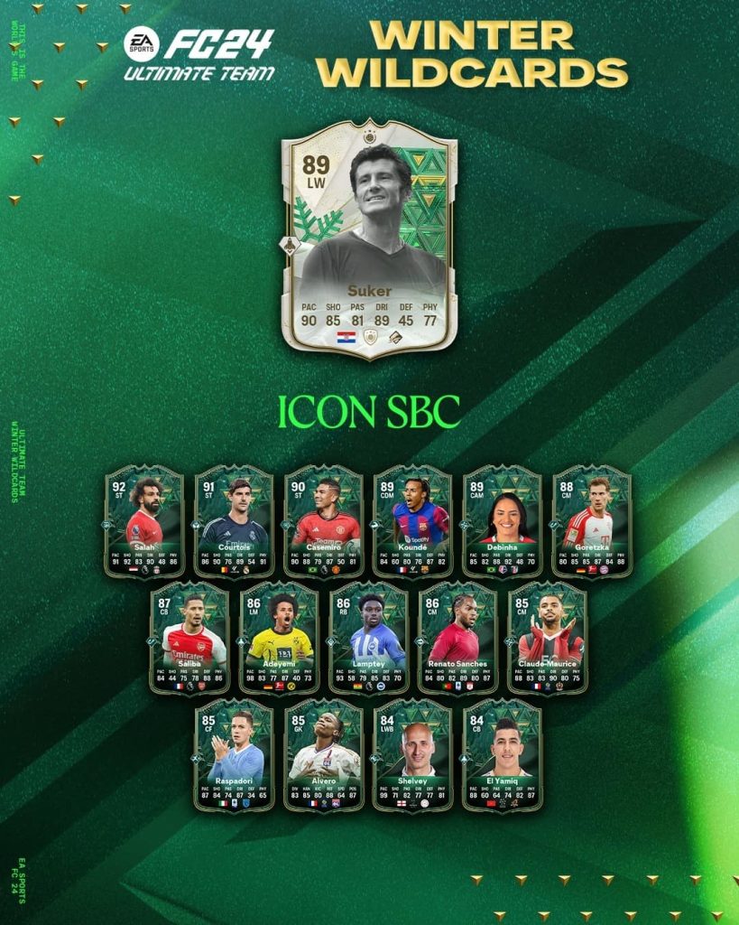 EA Sports FC 24 SBC Davor Suker Icon Jolly Invernali Soluzioni Per ...