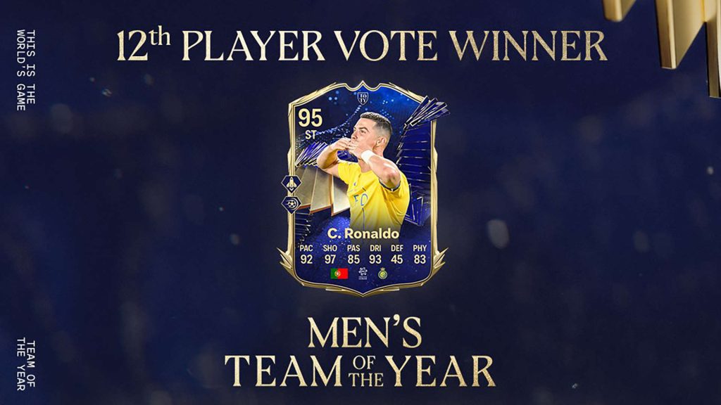 EA Sports FC 24 Cristiano Ronaldo 12° TOTY: Annunciata La Carta Team Of ...