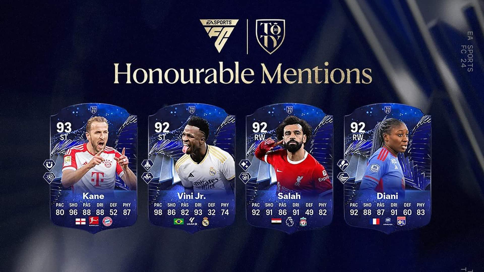 EA Sports FC 24 Team TOTY Menzioni D'Onore Elenco Carte Speciali Della ...