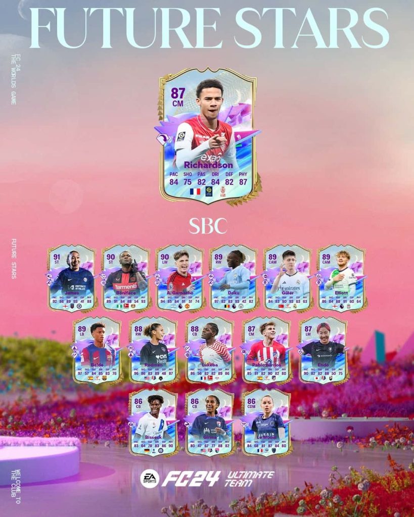 EA Sports FC 24 SBC Amir Richardson Stelle Del Futuro Requisiti E Soluzioni Carta Future Stars ...