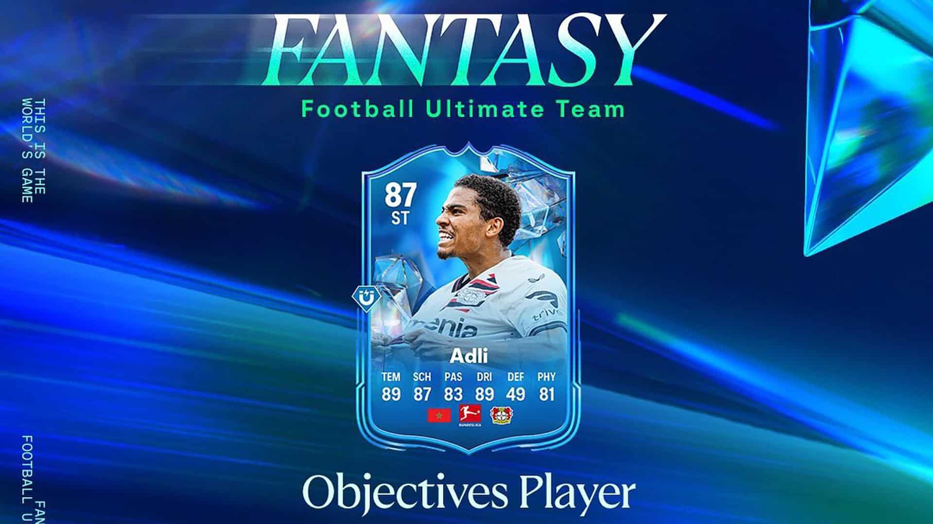 EA Sports FC 24 Obiettivi Amine Adli Fantasy Requisiti Carta Speciale ... EA Sports FC 24 Obiettivi Amine Adli Fantasy Requisiti Carta Speciale ...