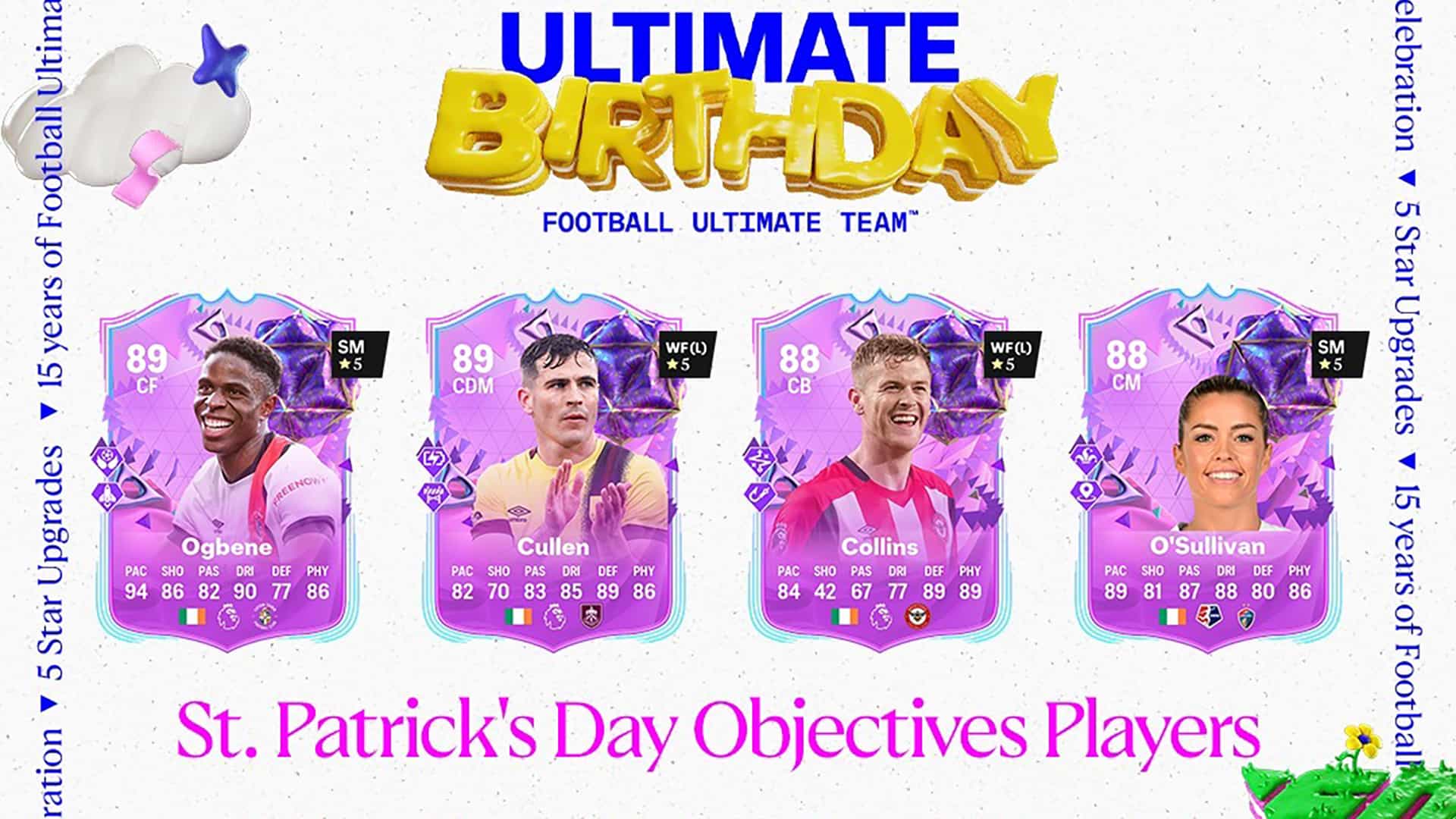 EA Sports FC 24 Obiettivi San Patrizio Cullen, Ogbene, Collins E O ...