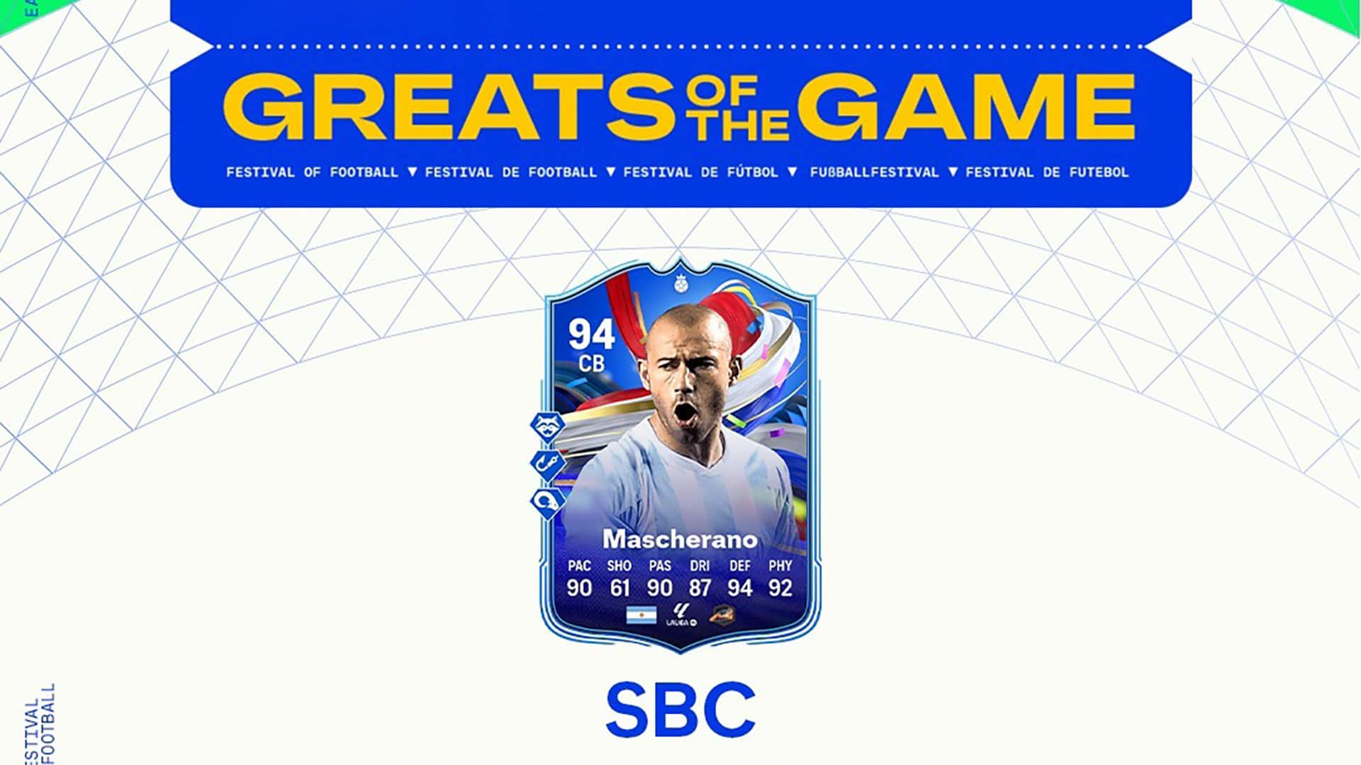 EA FC 24 SBC Javier Mascherano Eroe Grandi Del Calcio Soluzioni E ...