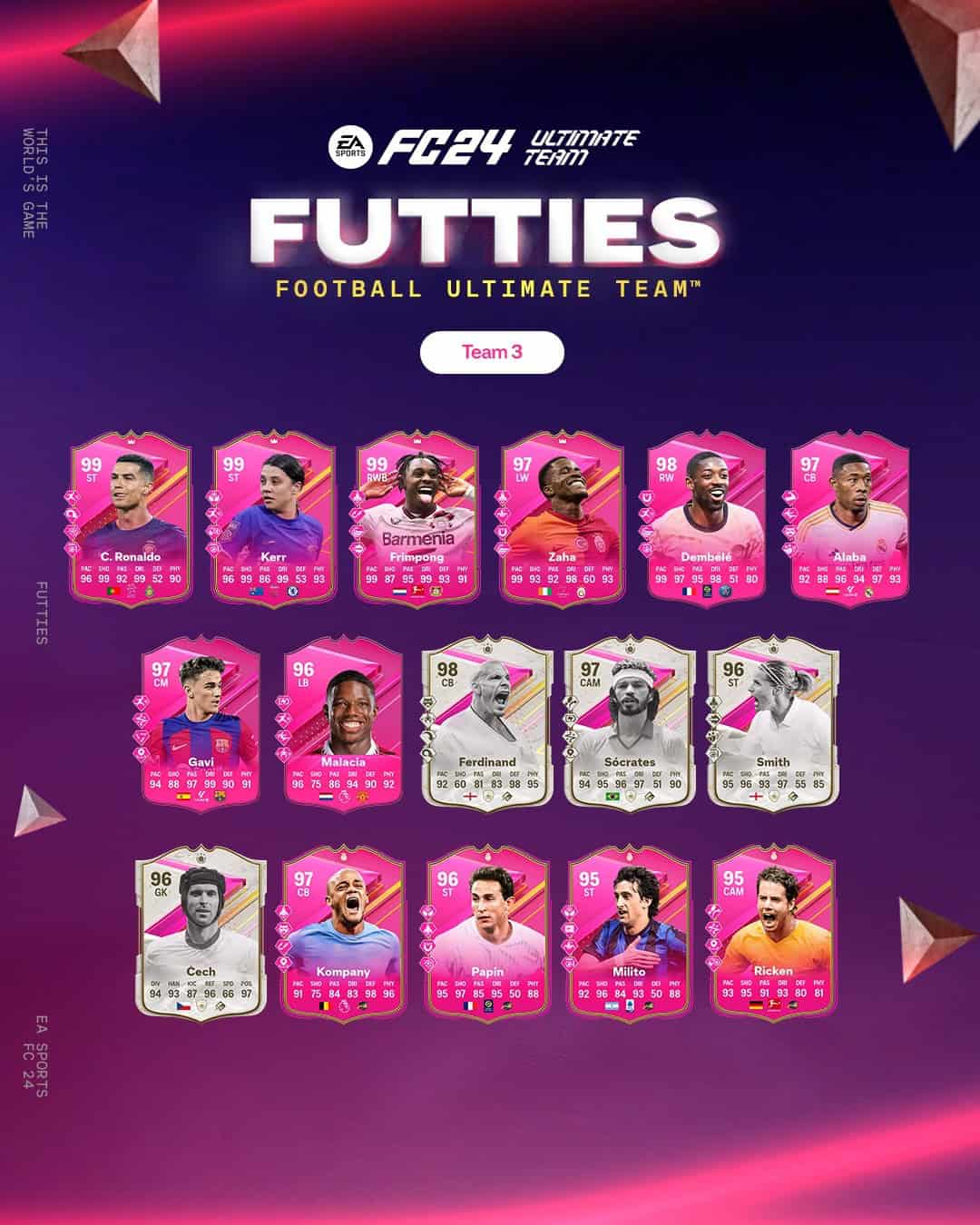 EA FC 24 Team 3 Futties Disponibile La Terza Squadra Degli Oscar Di UT - FifaUltimateTeam.it