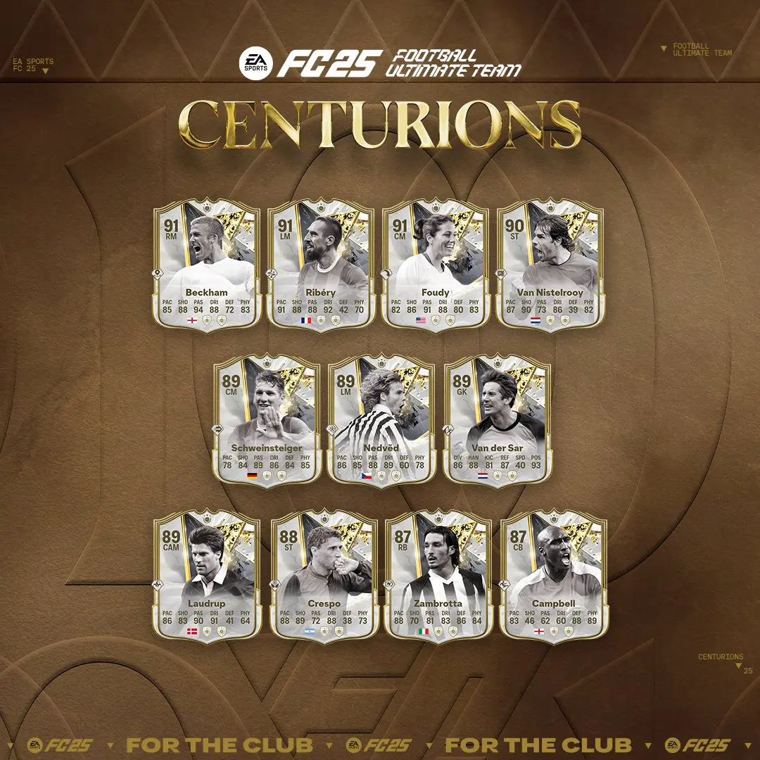 EA FC 25 Team 1 Icone Centurioni Elenco Carte Speciali Della Prima ...