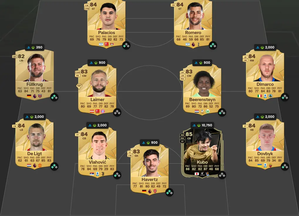 EA FC 25 86+ Campaign Mix Player Pick SBC Best Rewards And Solutions - FifaUltimateTeam.it - UK