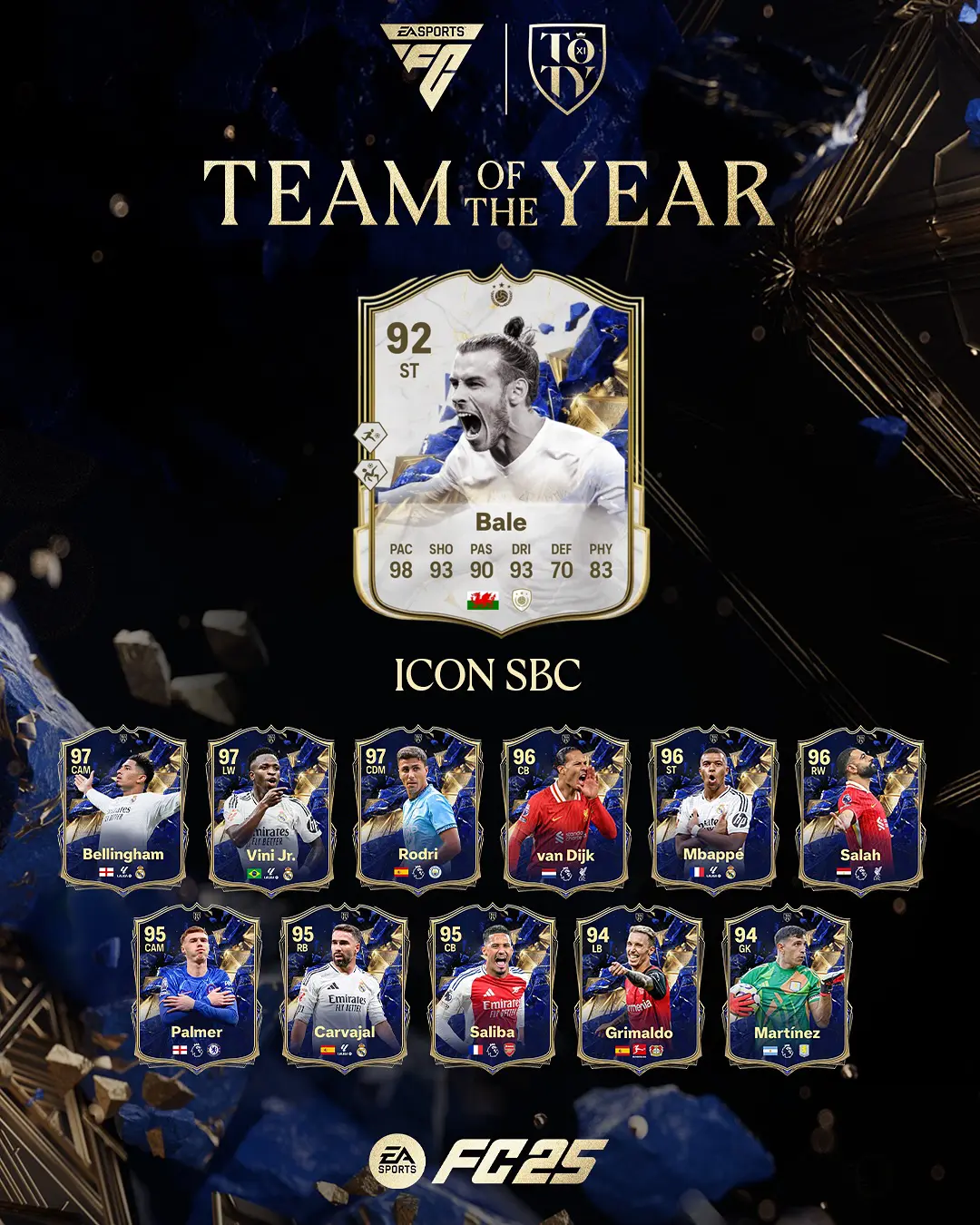 EA FC 25 SBC Gareth Bale TOTY Icona Soluzioni E Recensione Carta Team Of The Year ...