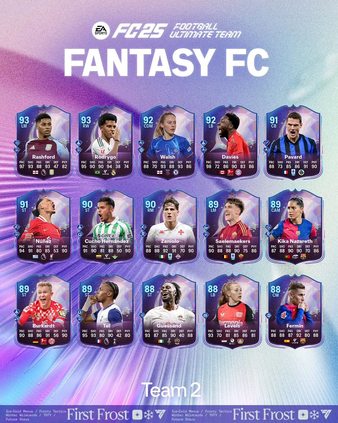 EA FC 25 Team 2 Fantasy Elenco Carte Speciali Disponibili Nella Seconda Squadra ...